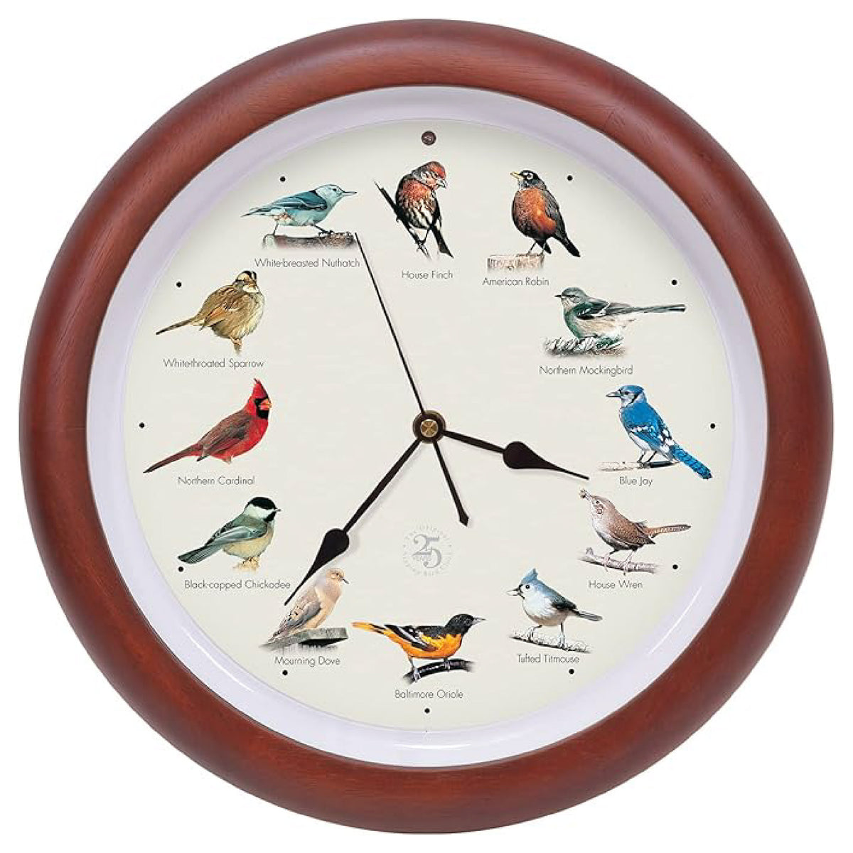 The Original Singing Bird Clock 25th Anniversary Edition, 13 Inch, Pre ...