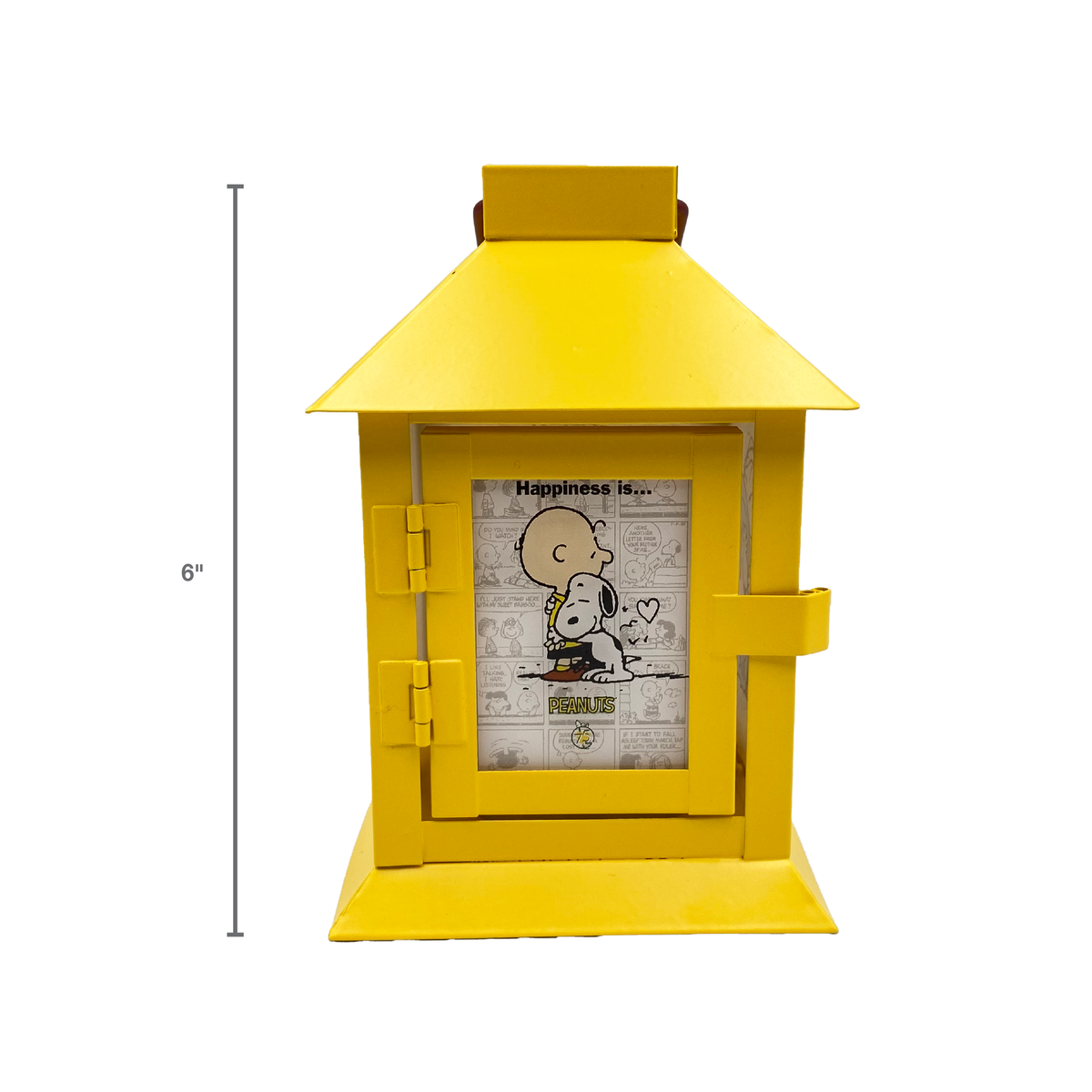 Peanuts 75th Anniversary Happiness is Metal Flameless LED Coach Lanter ...