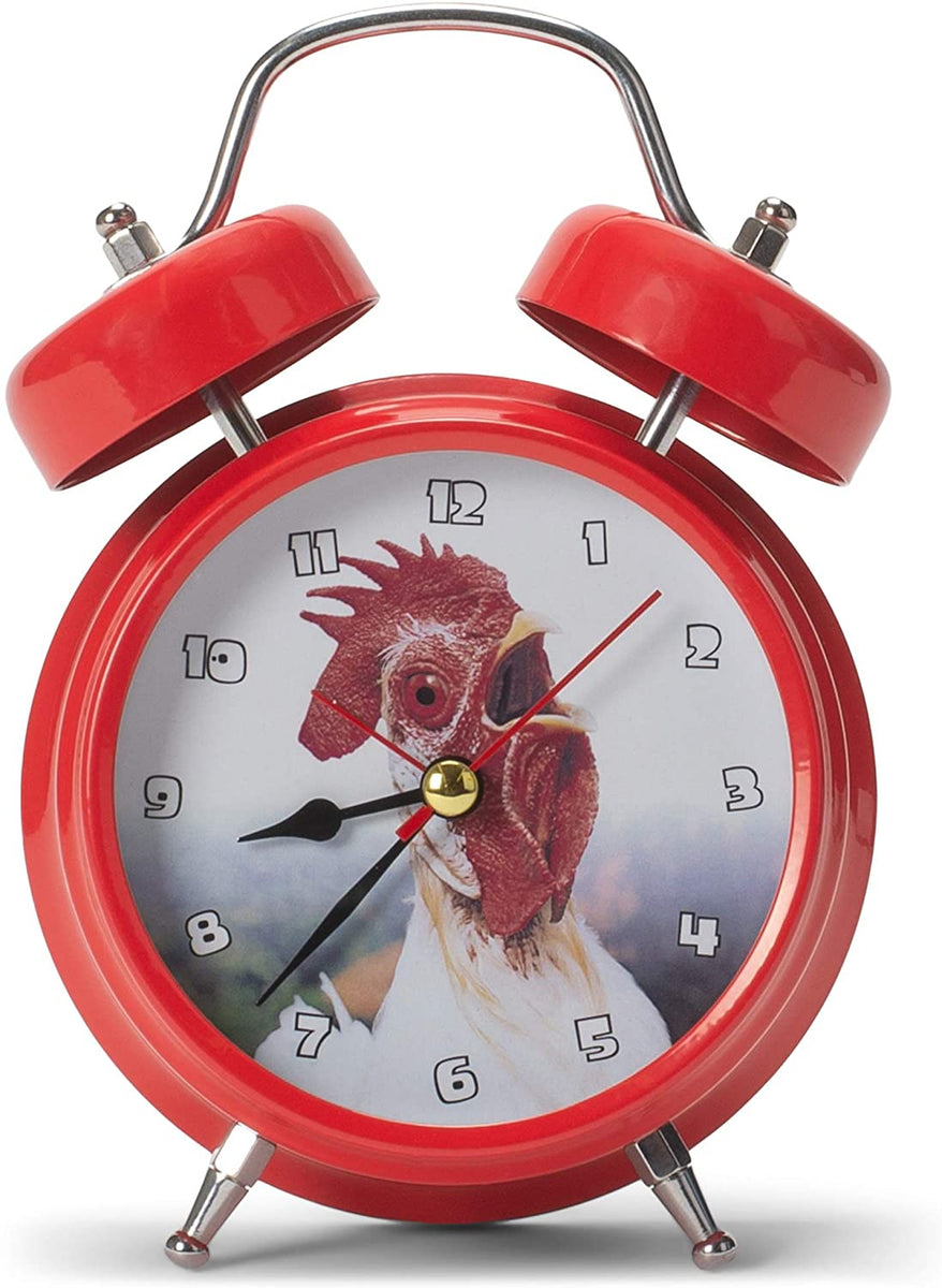 Wacky Wakers Red Rooster Bedside Tabletop Alarm Sound Clock – Addison ...