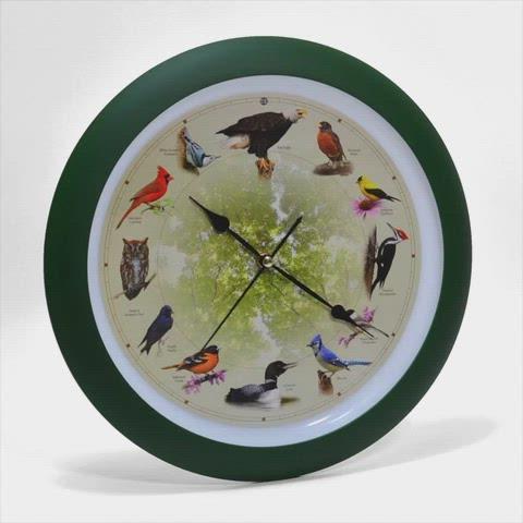 Limited Edition 20th Anniversary Singing Bird Wall Sound Clock, 13 Inc ...